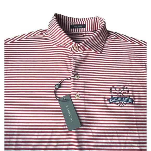 turtleson | Shirts | Nwt Turtleson Cooper Stripe Performance Polo Shirt ...